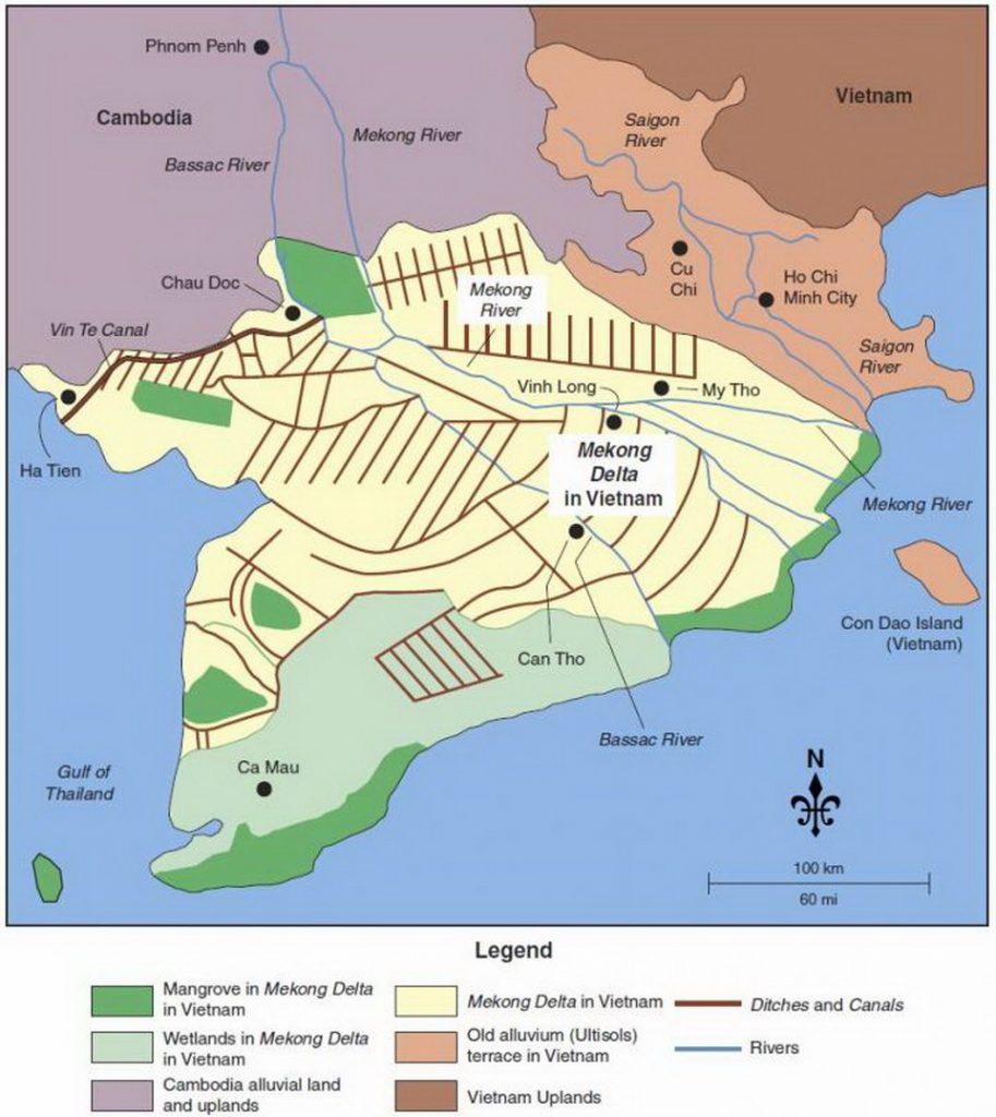 Map of Mekong Delta Travel: Map about Mekong Delta Tours