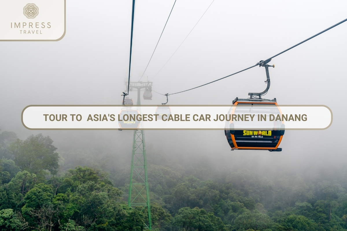 Tour to Asia's Longest Cable Car Journey in Danang