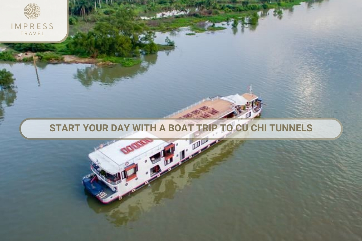 Ho Chi Minh City tours visit Cu Chi Tunnels by boat