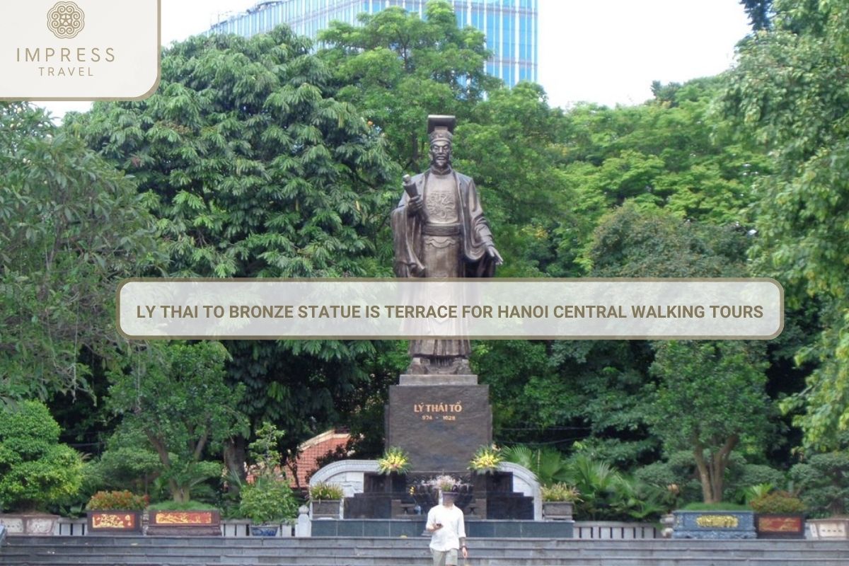 Walking Hanoi Tours visit Ly Thai To Bronze Statue