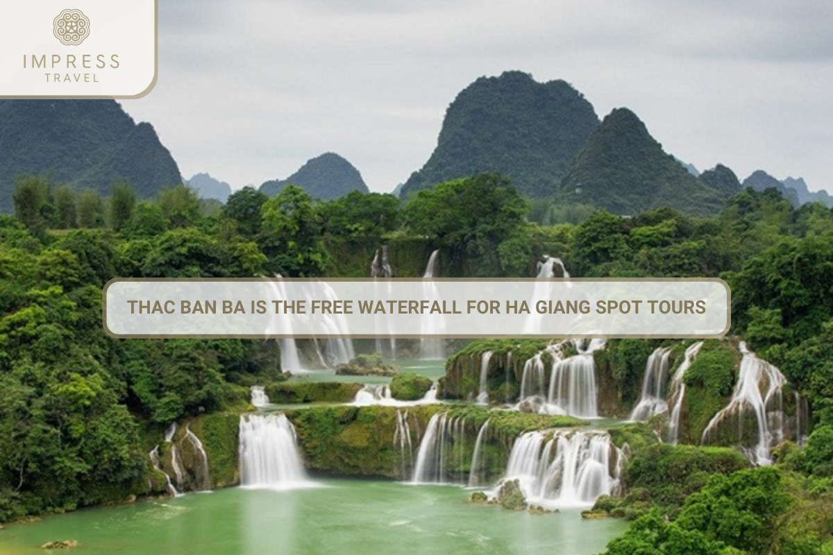 Ha Giang Tours visit Thac Ban Ba Waterfall