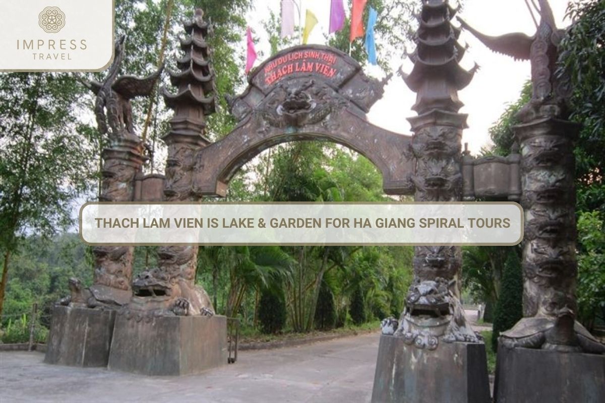 Spiral Ha Giang Tours visit Thach Lam Vien Lake, Garden