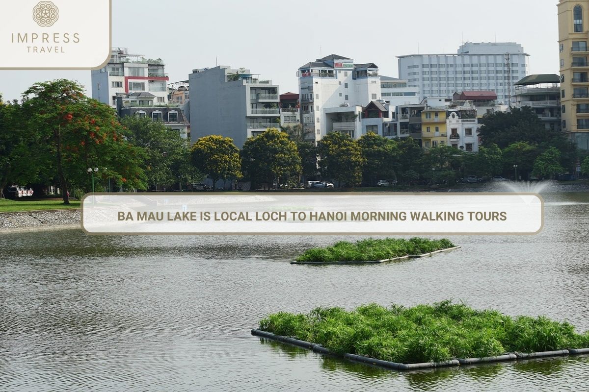 Local Loch for Morning Hanoi Tours visit Ba Mau Lake